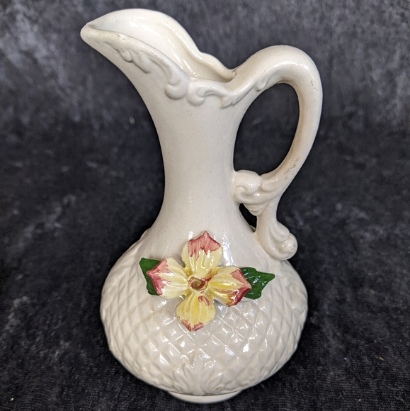 Accents | Vintage Capodimonte Single Flower Pitcher Marked | Poshmark